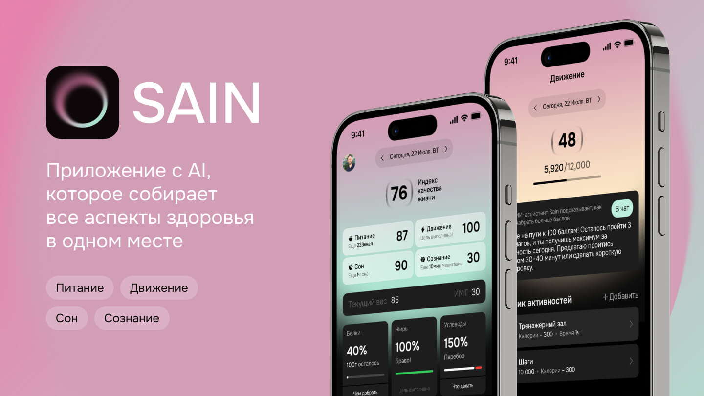 SAIN: новый релиз персонального AI-сервиса для здоровья | Product Radar